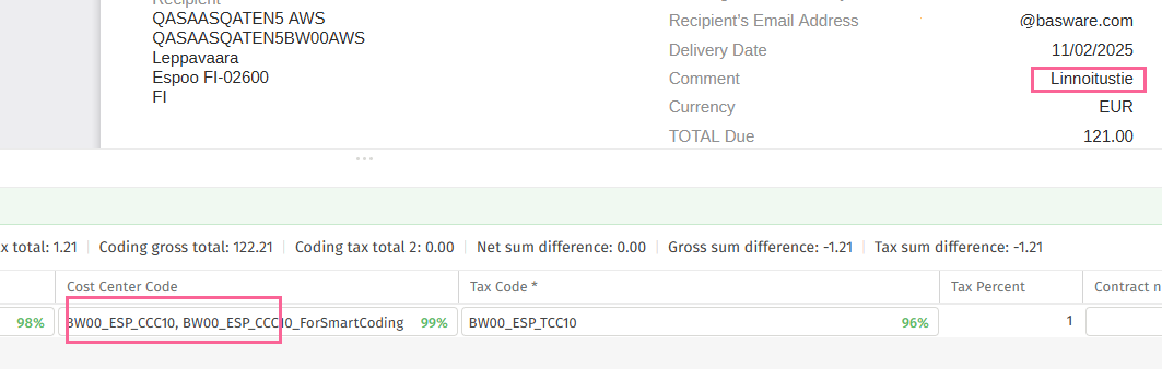 SmartCoding transitive mapping